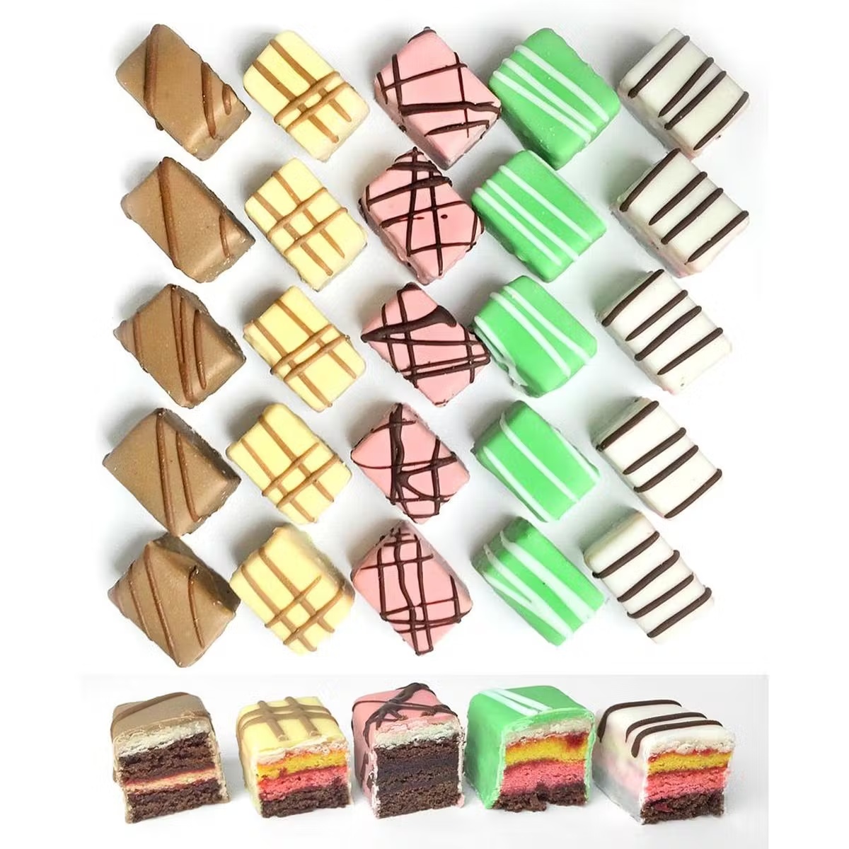 Kosher Deluxe Petit Fours - 48 Pack - Goldbelly